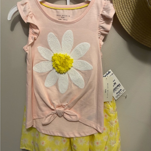 Max Studio | Matching Sets | Max Studio Pink Tank Top Set With Daisy ...